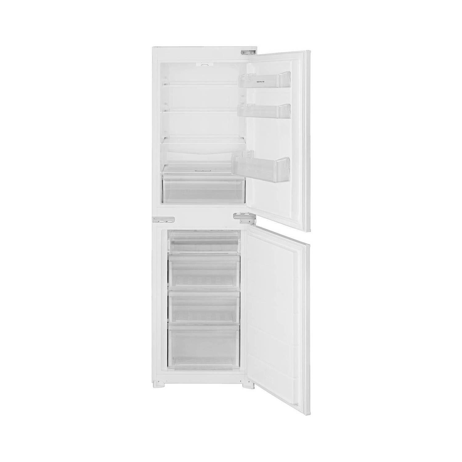 Servis SBIF500 50 50 Split 242 Litre Integrated Fridge Freezer White Appliances Direct