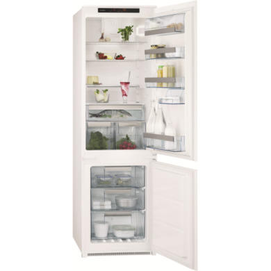 AEG SCT71800S1 Frost Free 70-30 Sliding Rail Integrated Fridge Freezer ...