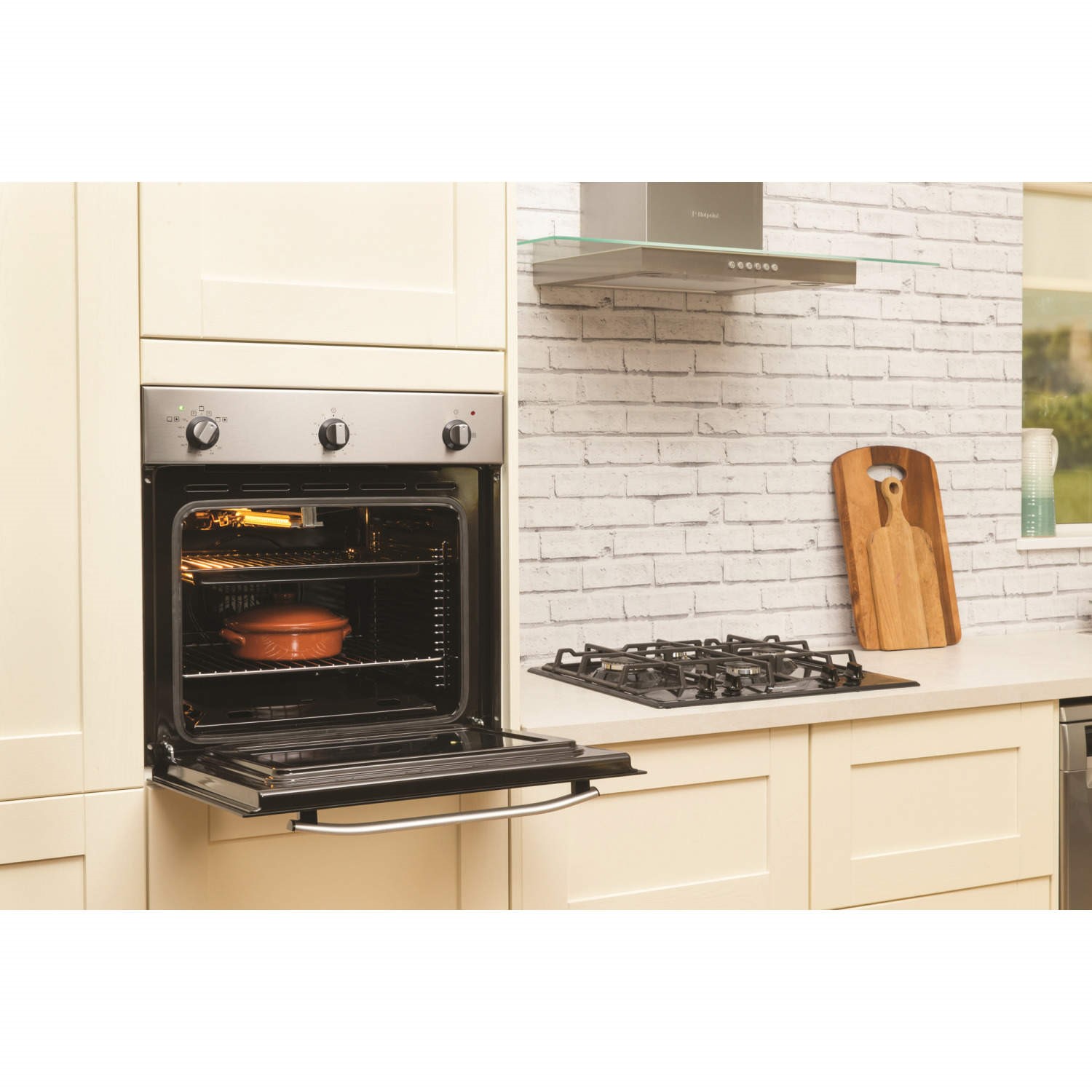 Hotpoint SHY23X Style Gas Built-in Single Oven - Stainless Steel ...