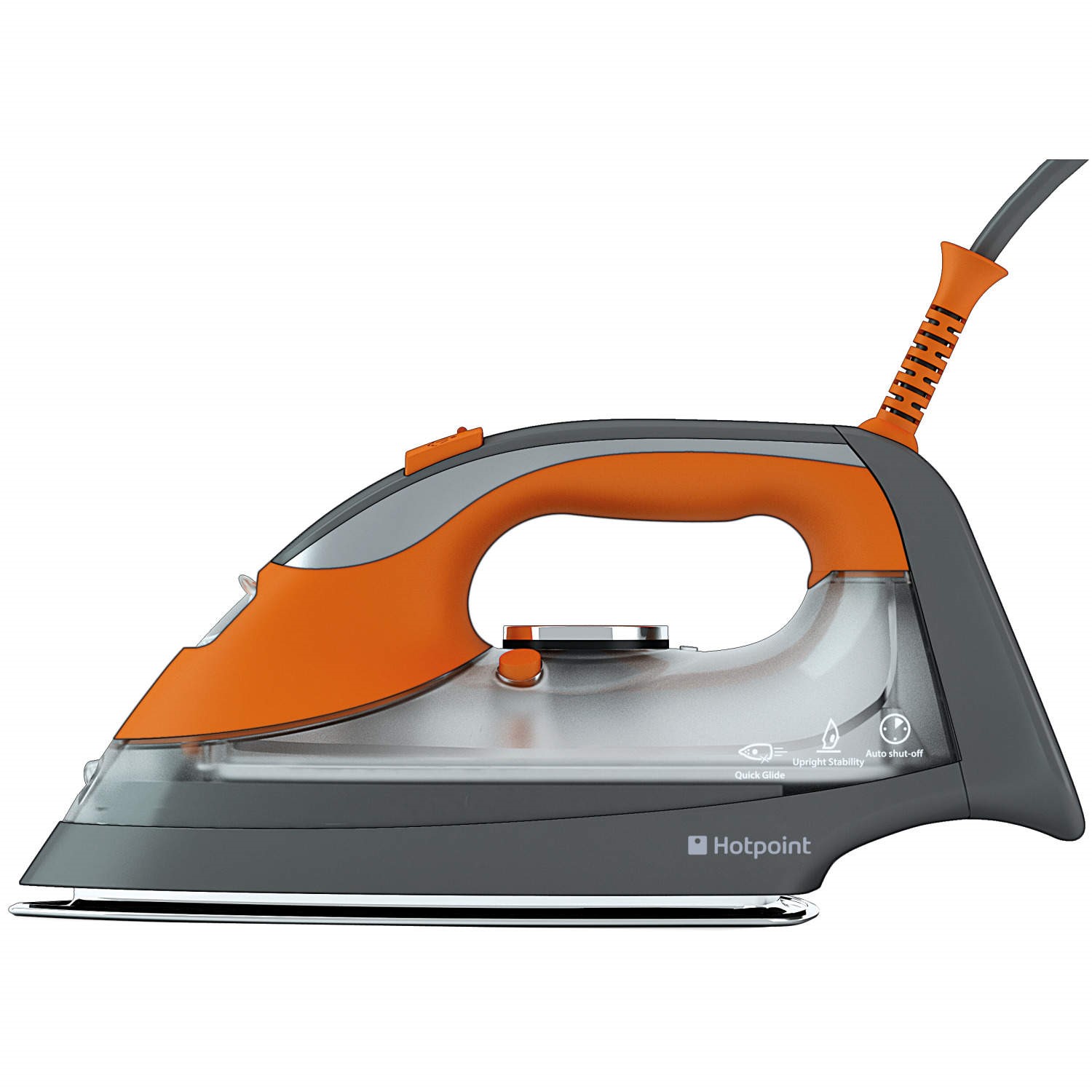 Hotpoint SIDC30BA0 Digital Steam Iron Orange And Grey | Appliances Direct