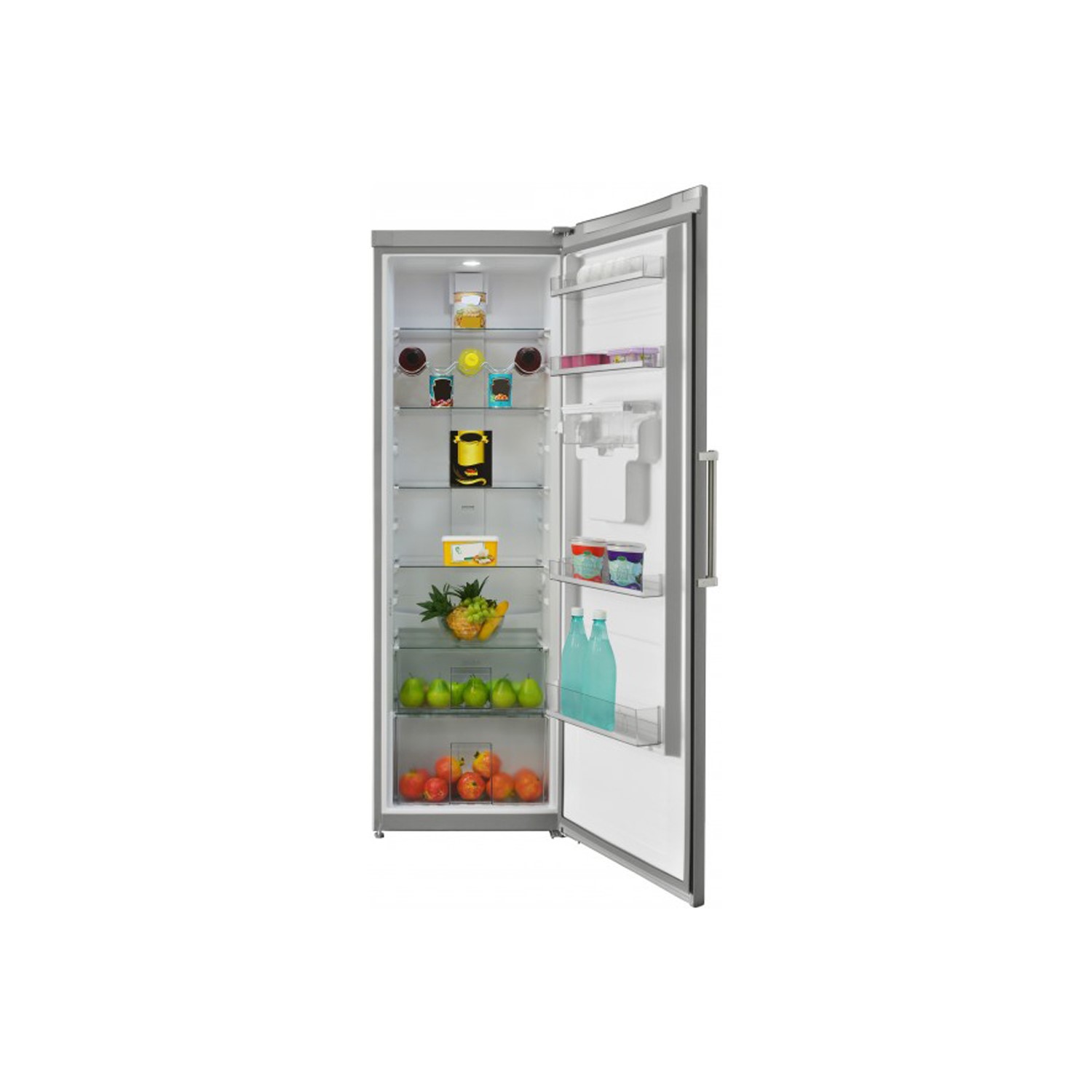 Sharp SJ-L2350E0I 60cm Wide Freestanding Tall Larder Fridge - Stainless ...