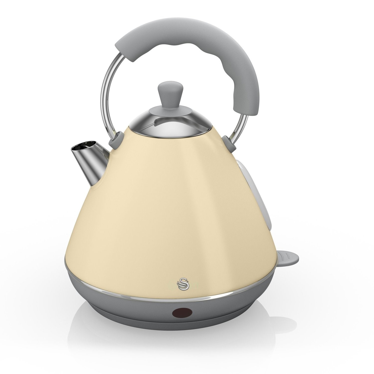 Swan SK261030CN 2L Retro Pyramid Kettle - Cream | Appliances Direct