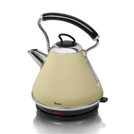 Swan SK34010CREN 1.7 Litre Cream Pyramid Kettle | Appliances Direct