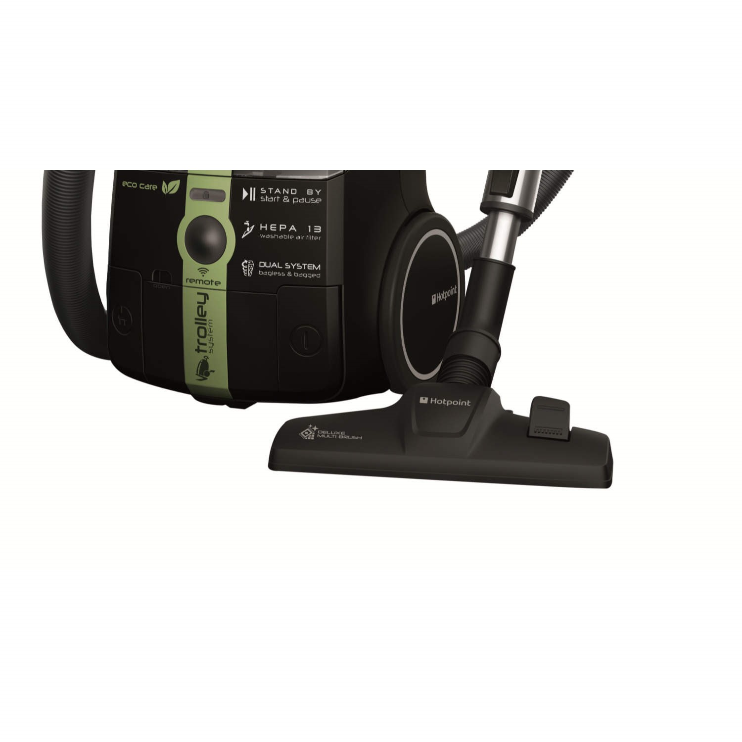 Hotpoint SLD07BEB Bagless Cylinder Vacuum Cleaner Black And Green ...