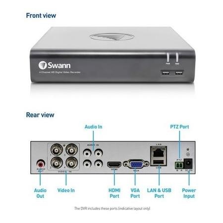 Swann 4 Channel HD 1080p Digital Video Recorder with 1TB Hard Drive ...