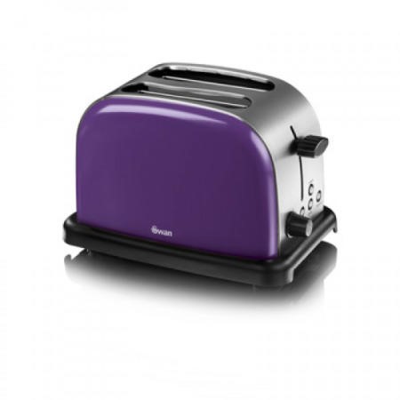 Swan ST14010PURN 2 Slice Plum Toaster | Appliances Direct