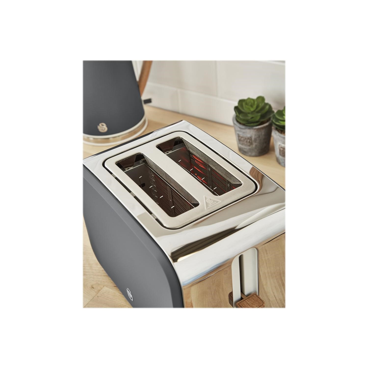 Swan ST14610GRYN Nordic 2 Slice Toaster - Grey | Appliances Direct