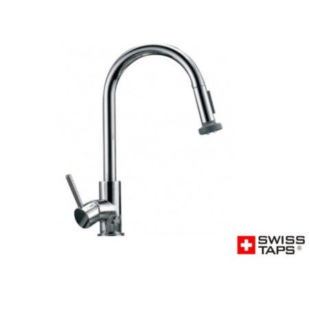 Swiss Taps STK597 Arbedo Single Lever Tap - Chrome | Appliances Direct