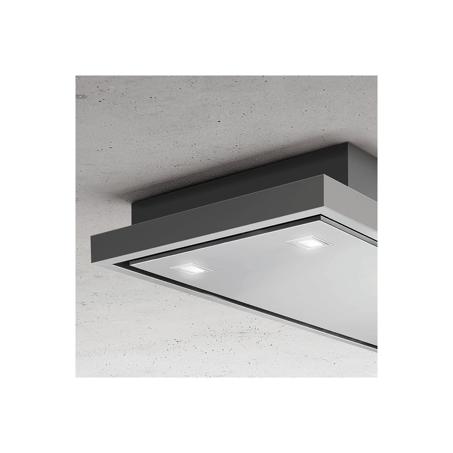 Elica STRATOS-LED Stratos 90cm Ceiling Kitchen Extractor - Stainless ...