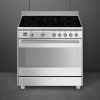 Smeg SUK91CMX9 Concert 90cm Electric Single Oven Range Cooker ...