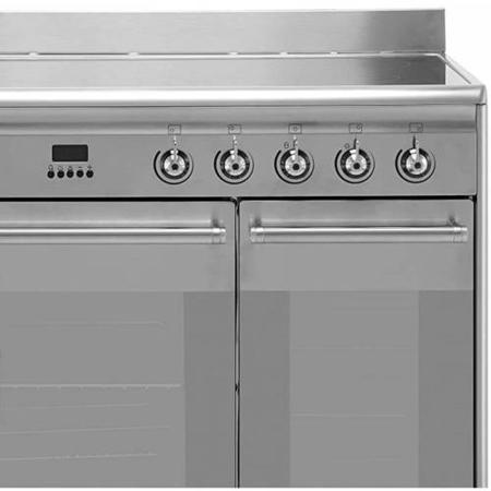 Smeg Concert 90cm Electric Range Cooker with Ceramic Hob - Stainless ...