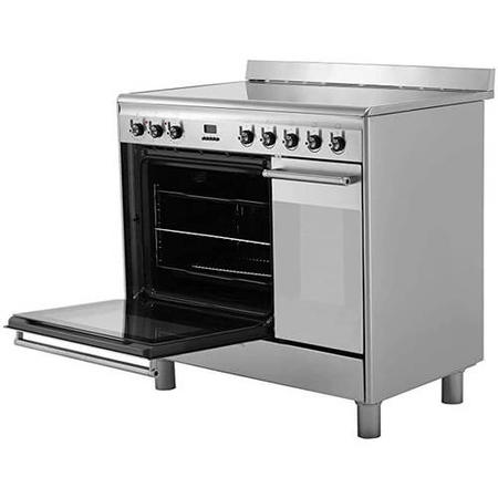 Smeg Concert 90cm Electric Range Cooker with Ceramic Hob - Stainless ...