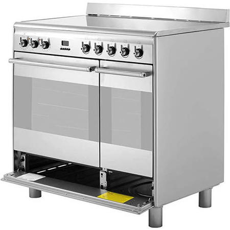 Smeg Concert 90cm Electric Range Cooker with Ceramic Hob - Stainless ...