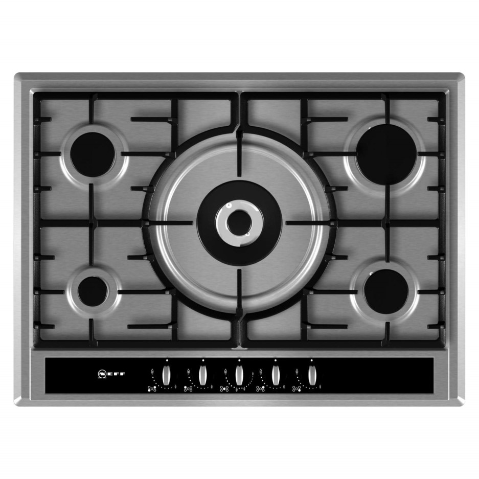 Neff T26S56N0 Series 2 70cm 5 Burner Gas Hob with FSD | Appliances Direct