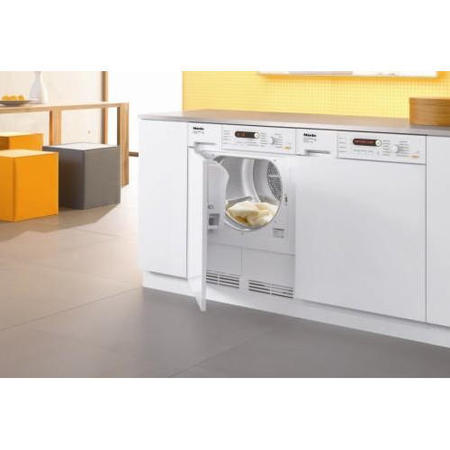 Miele T4819CILWH 6kg Semi-integrated Condenser Tumble Dryer With White ...