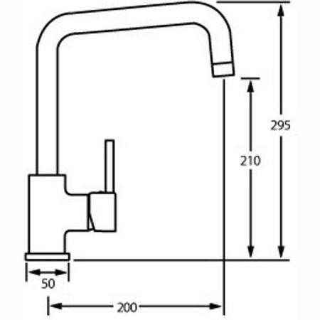 CDA Chrome Quad Spout Single Lever Mixer Kitchen Tap TC66CH ...
