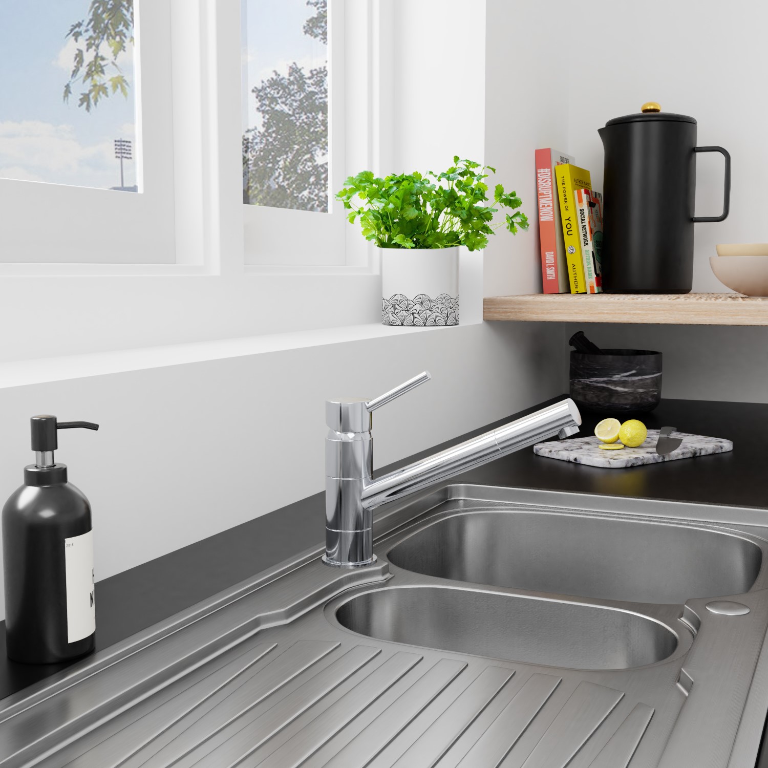 GRADE A1 - Box Opened Essence TMT033 Chester Single Lever Kitchen Mixer ...
