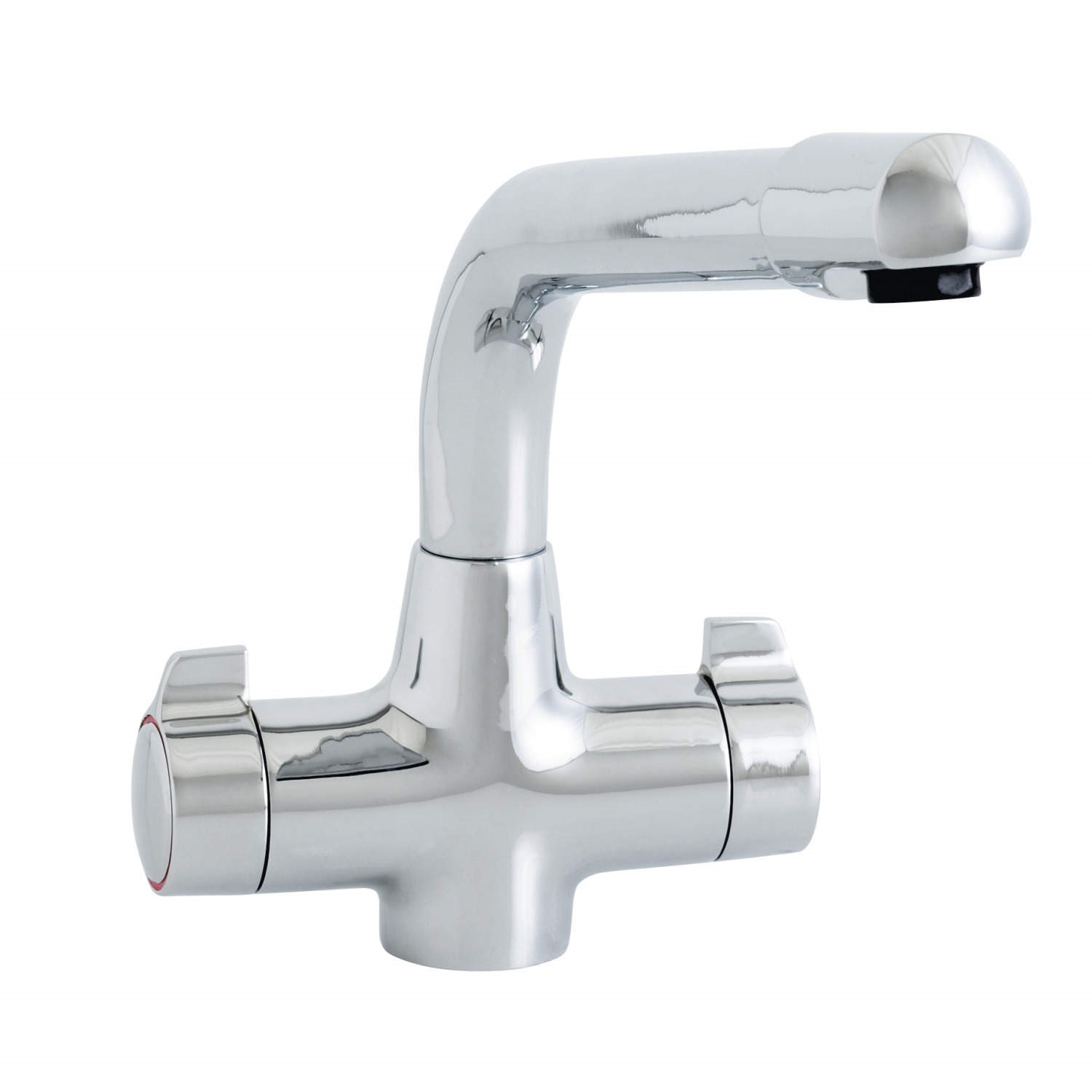Astracast TP0021 Targa Twin Dial Monobloc Tap - Chrome | Appliances Direct