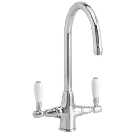 Astracast TP0328 Colonial Twin Lever Dual Flow Tap in Chrome ...