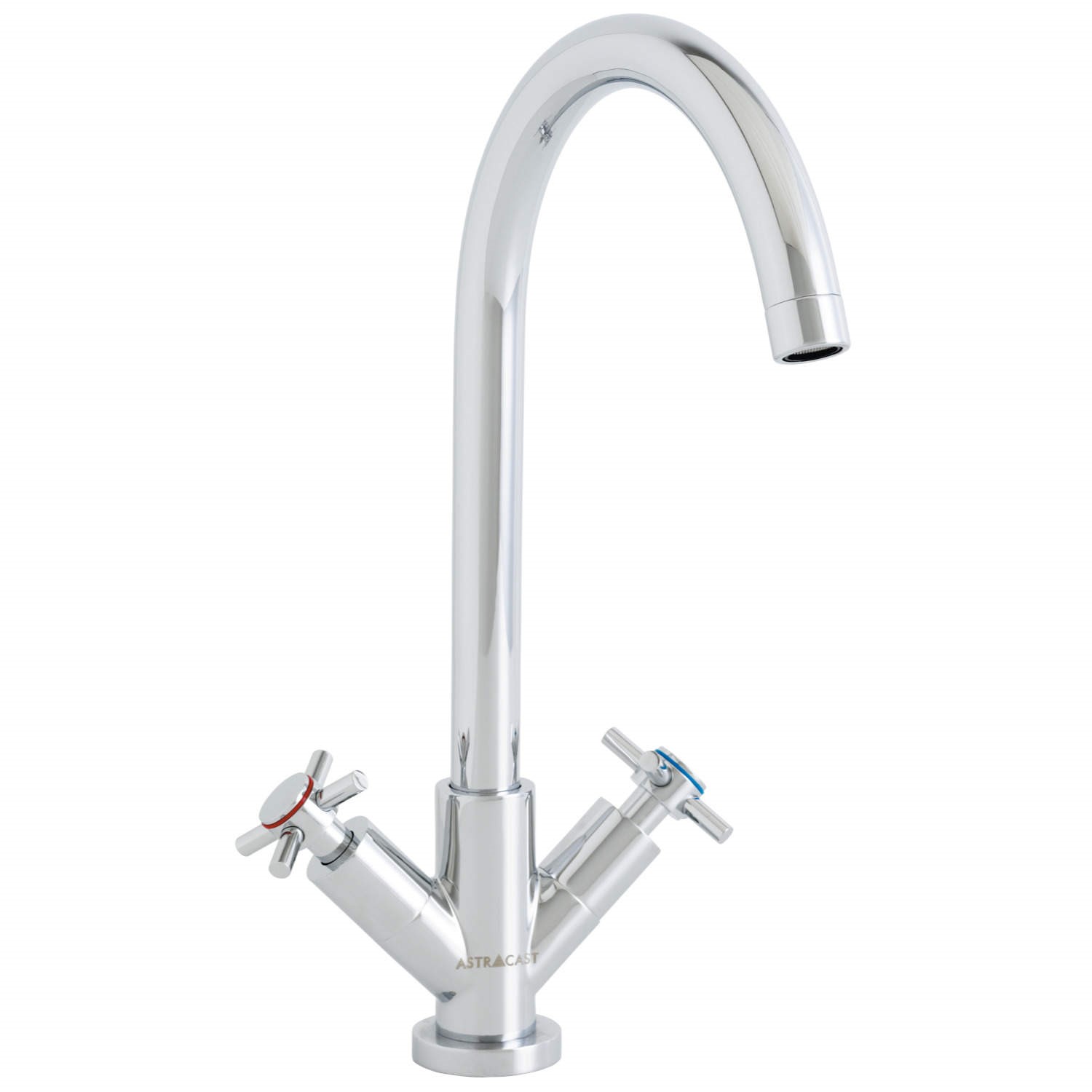 Astracast TP0444 X Form' Twin Dial Single Flow Tap in Chrome ...