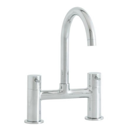 Astracast TP0744 Shannon Bridge Twin Dial Single Flow Tap in Chrome ...