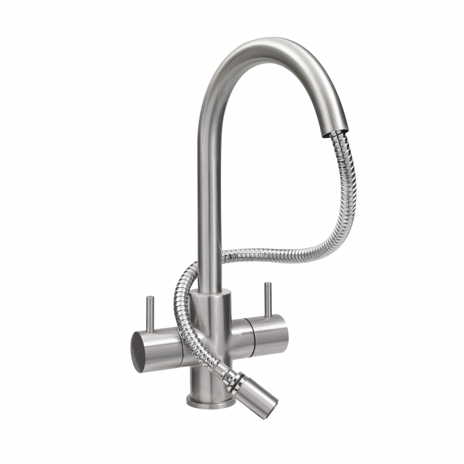 Astracast TP0789 Shannon Twin Lever Single Flow Tap with Pull-out in ...