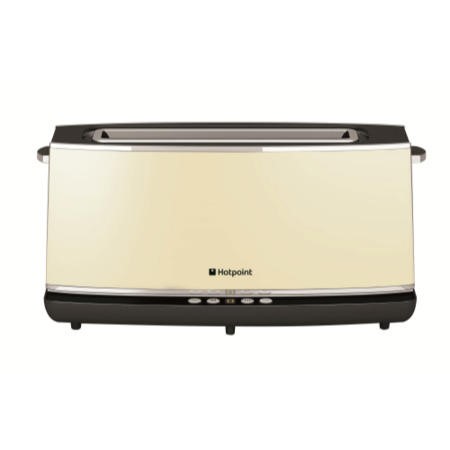 Hotpoint TT12EAC0 Long Slot Digital Toaster Cream | Appliances Direct