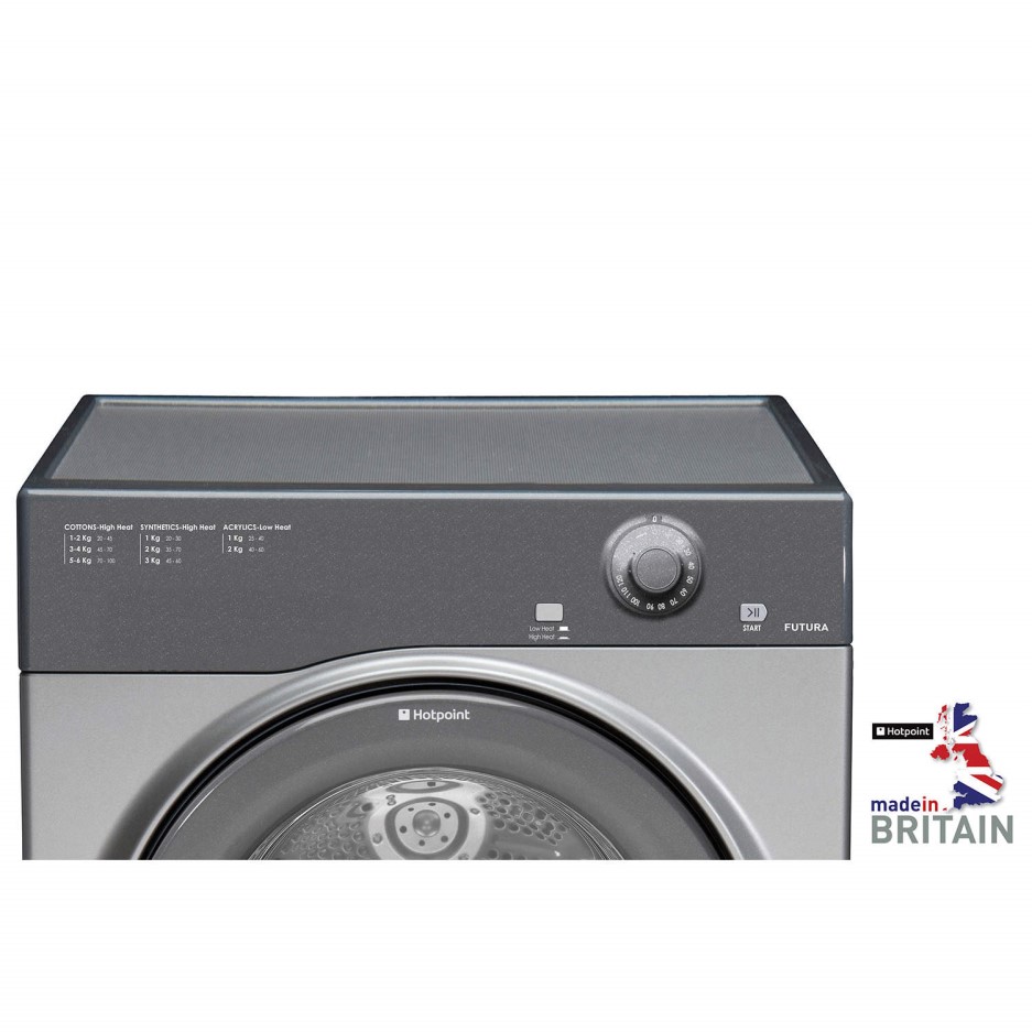 Hotpoint TVFM70BGG 7kg Freestanding Vented Tumble Dryer Graphite ...