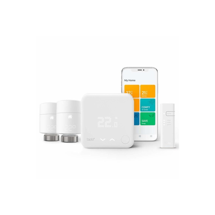 Tado Smart Thermostat Starter Kit V3+ with 2 Add-on Smart Radiator ...