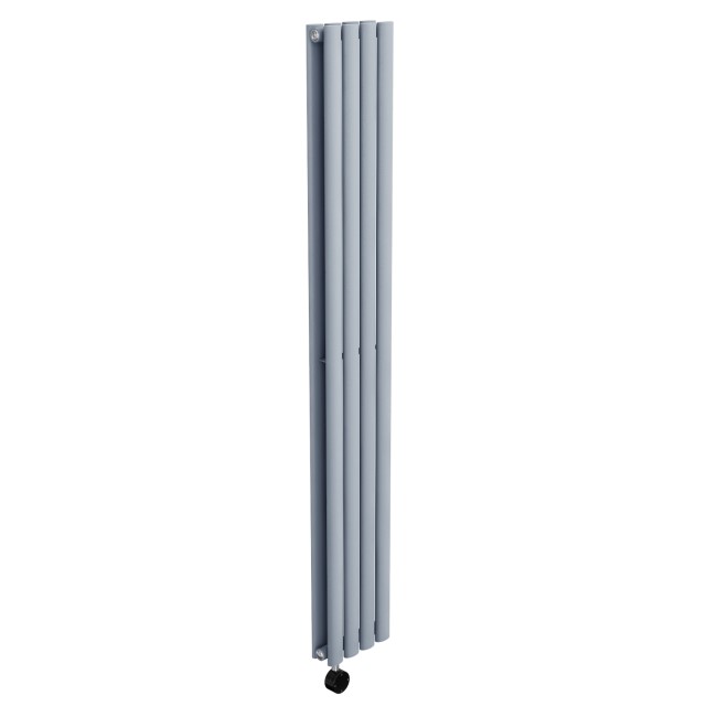 Light Grey Electric Vertical Designer Radiator 1.2kW with Wi-Fi ...