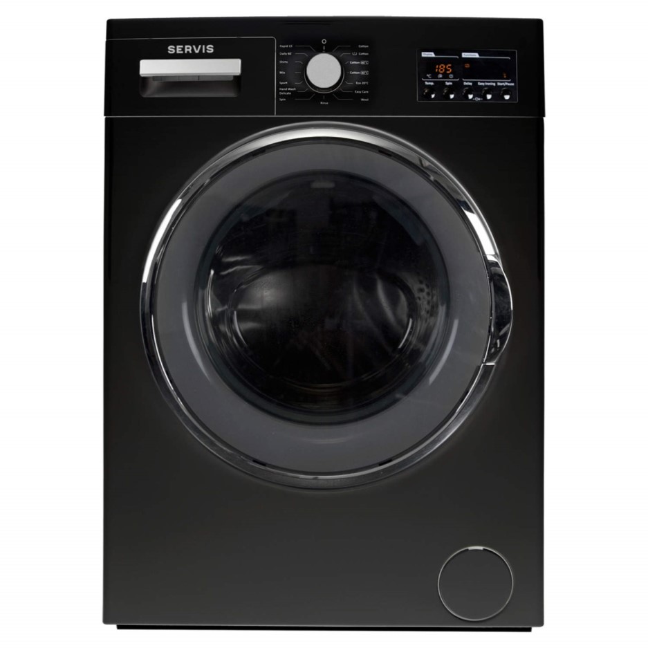 Servis W812F4HDB 8kg 1200rpm Freestanding Washing Machine - Black ...