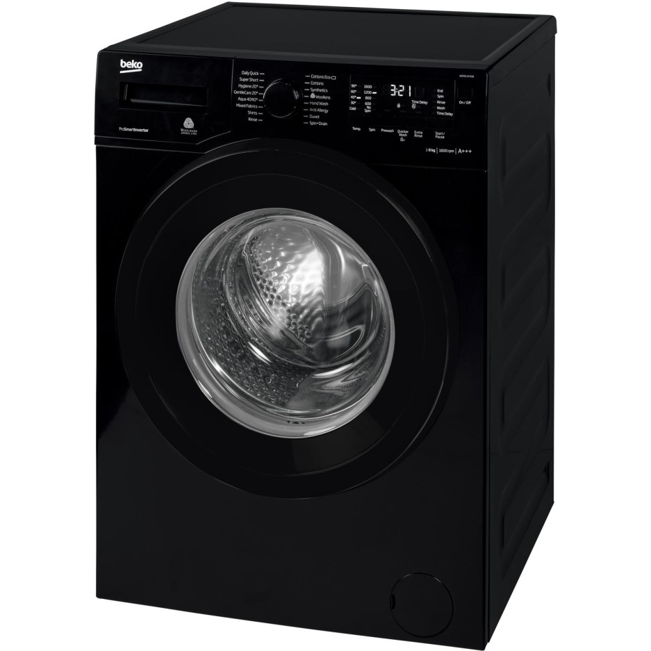Beko WB963446B 9kg 1600rpm Freestanding Washing Machine - Black ...