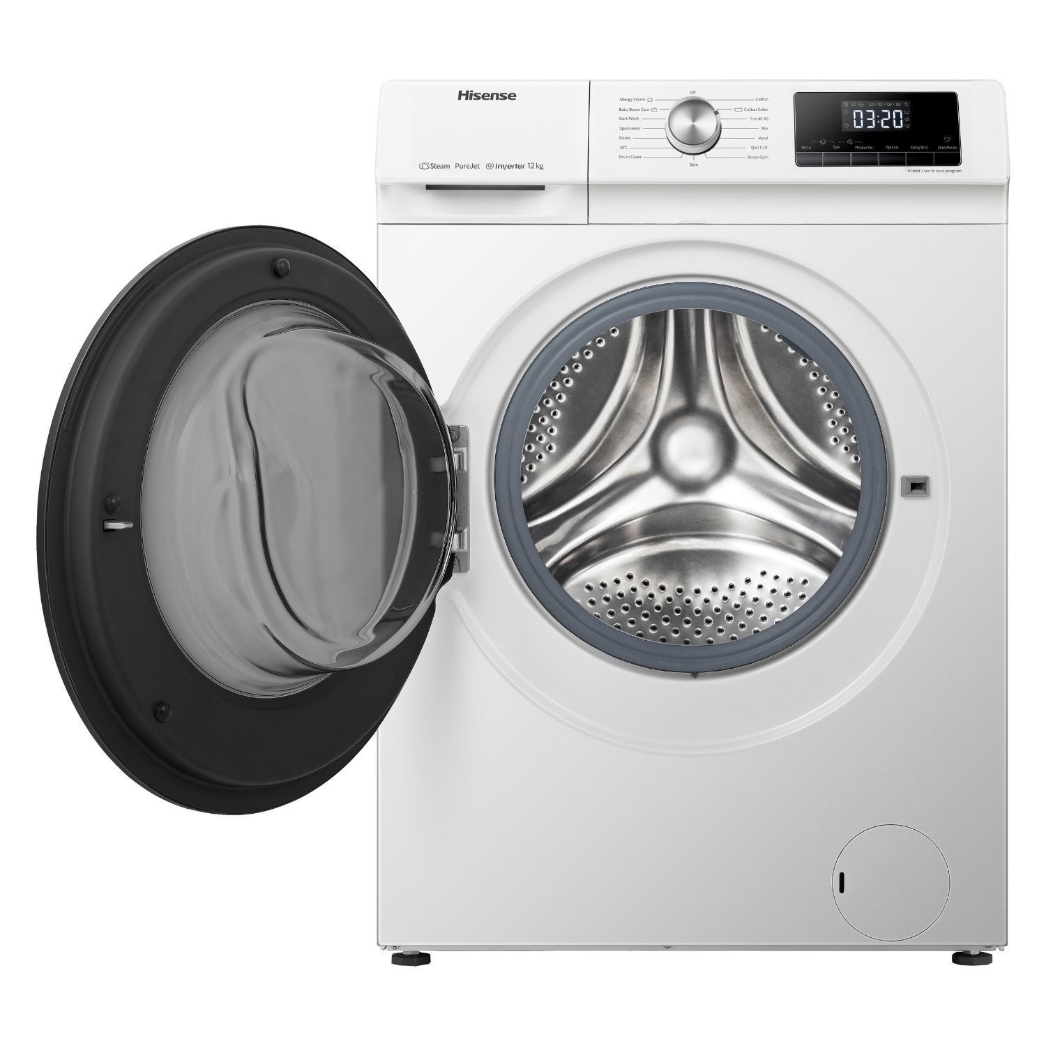 Hisense Series 3 12kg 1400rpm Washing Machine - White WFQA1214EVJM ...