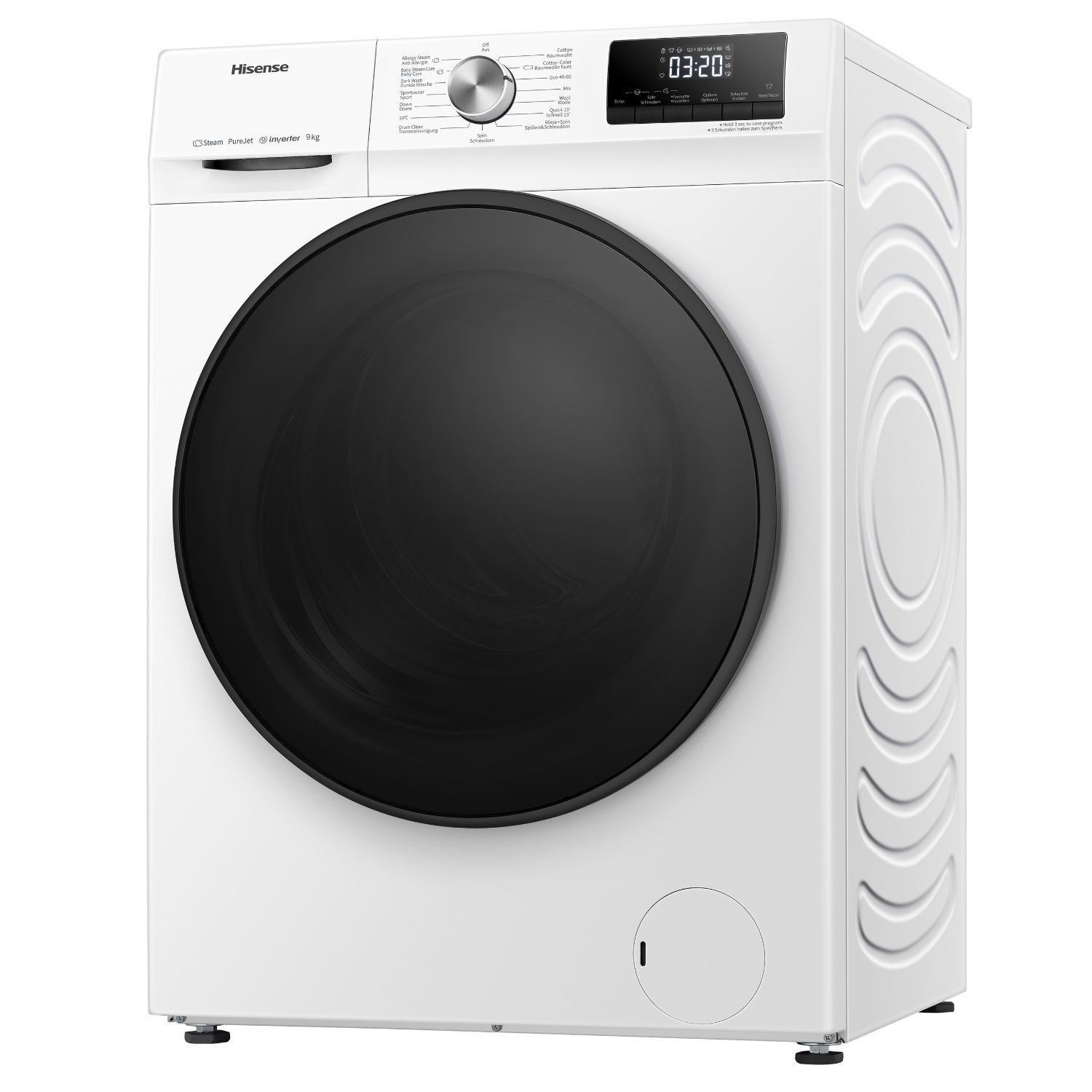 Hisense 9kg 1400rpm Freestanding Washing Machine - White WFQA9014EVJM ...
