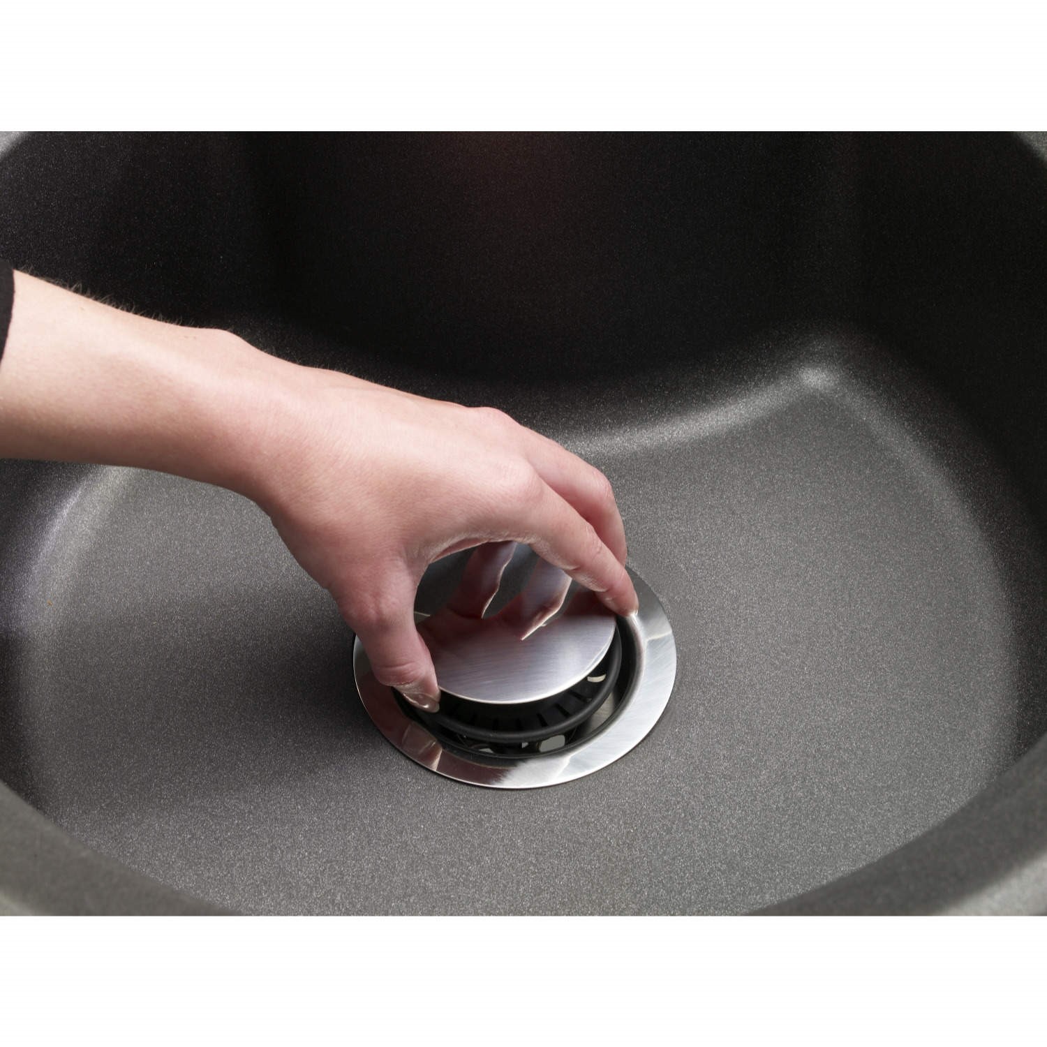 Astracast WK0525 Chrome 3.5 Inch Round Covered Pop-up Basket Strainer ...