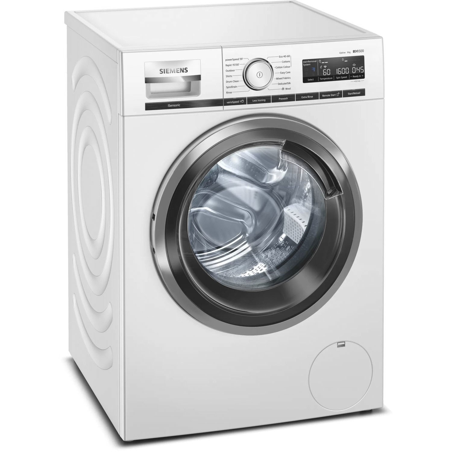Siemens iQ500 9kg 1600rpm Freestanding Washing Machine With Home ...