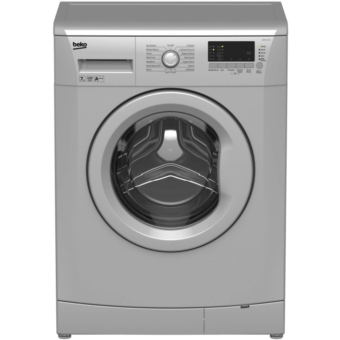Beko WMB71233S 7kg 1200rpm Freestanding Washing Machine Silver ...