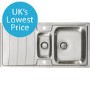 Astracast WW1050HXB Wave 1.5 Bowl Stainless Steel Sink | Appliances Direct