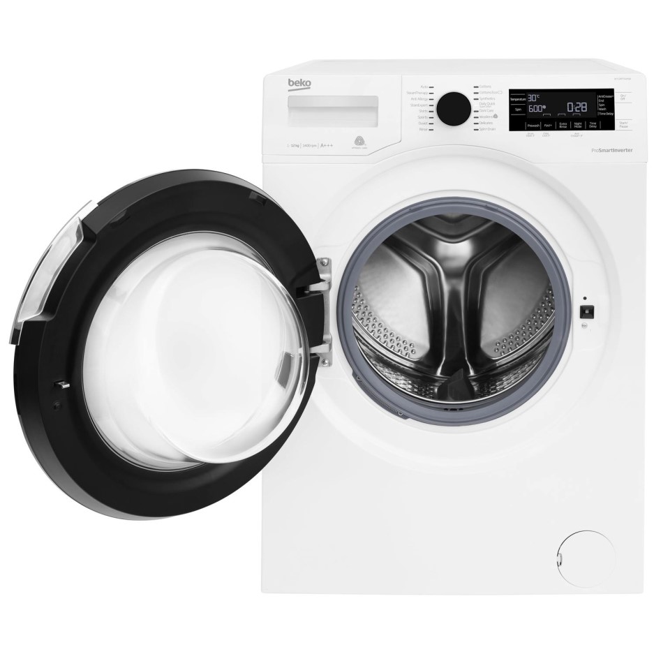 Beko WY124PT44MW 12kg 1400rpm Freestanding Washing Machine - White ...