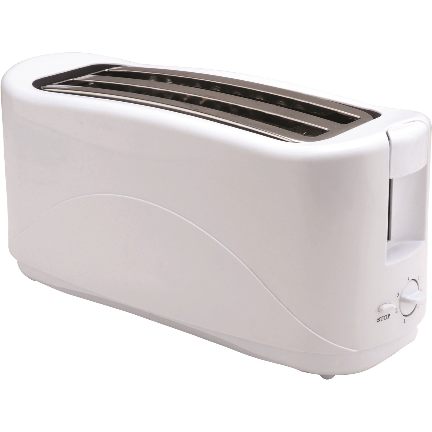 infapower X552 Long Slot 4-slice Toaster - White | Appliances Direct