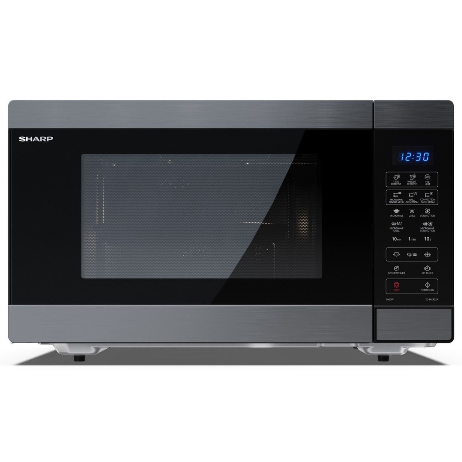 Sharp 42L Freestanding Combination Microwave Oven & Grill - Black Steel ...