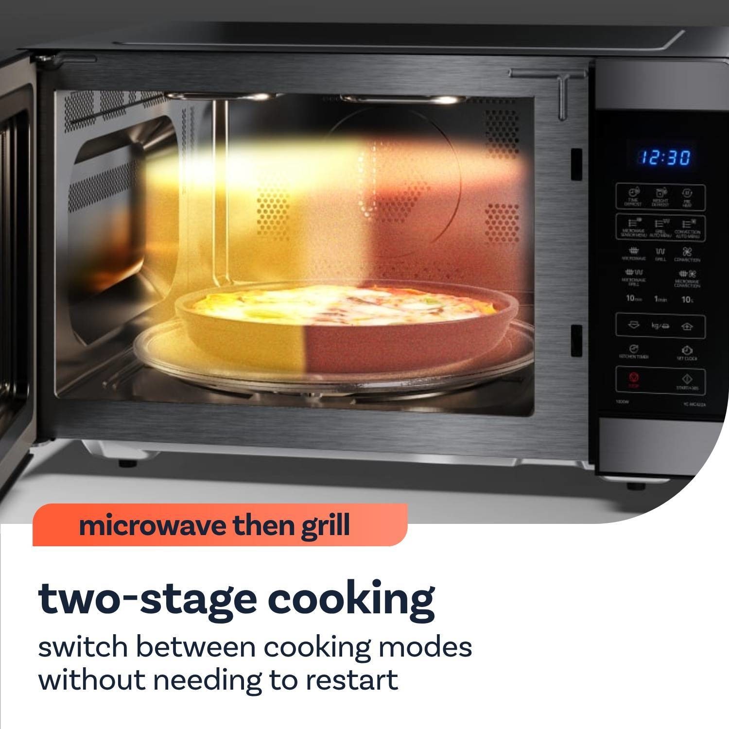 Sharp 42L Freestanding Combination Microwave Oven & Grill - Black Steel ...