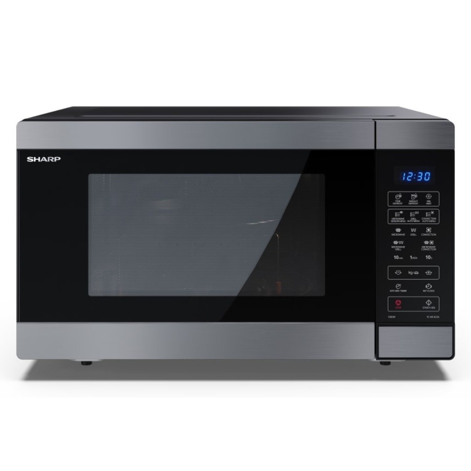 Sharp 42L Freestanding Combination Microwave Oven & Grill - Black Steel ...