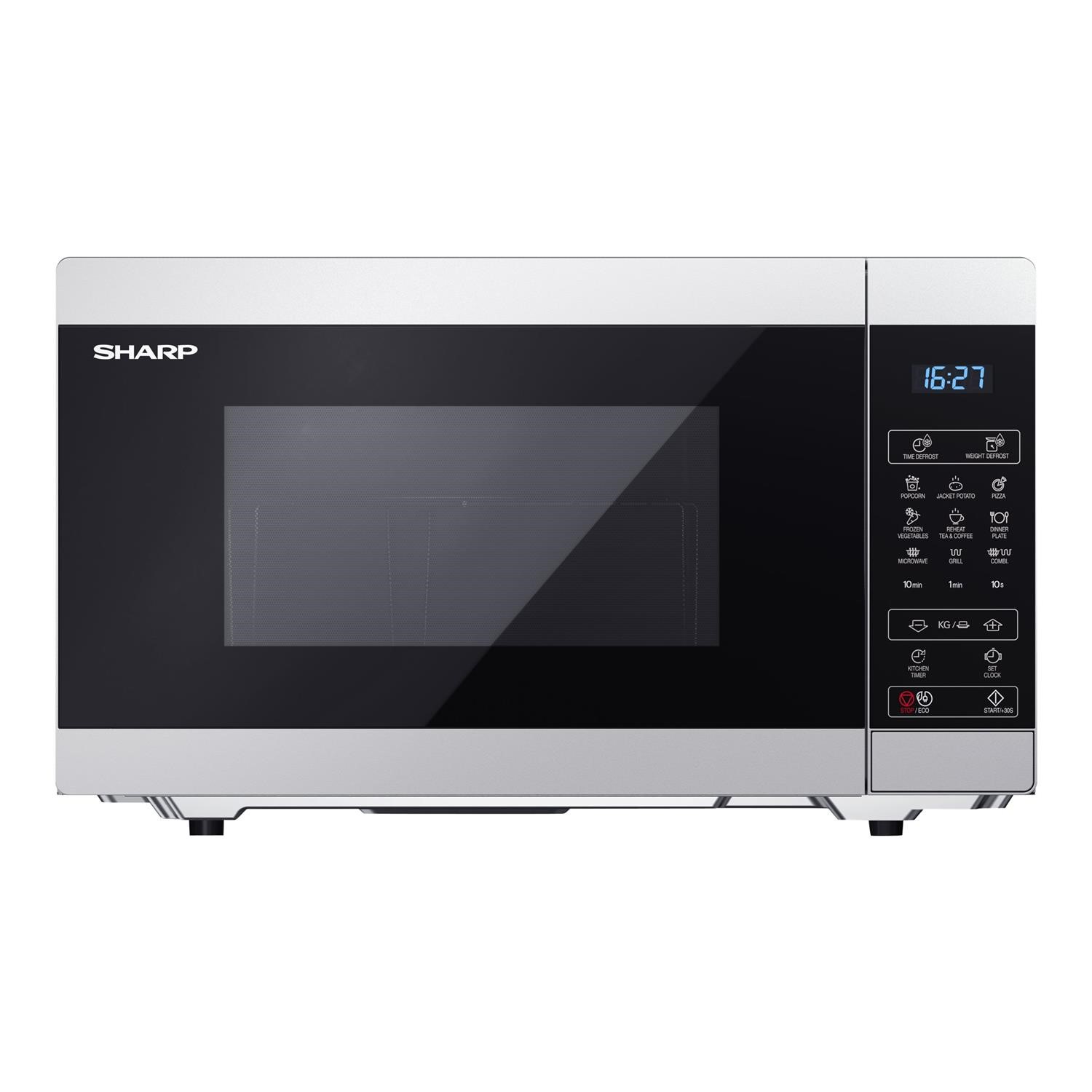 Sharp 25L 900W Digital Microwave With Grill - Silver YCMG51US ...