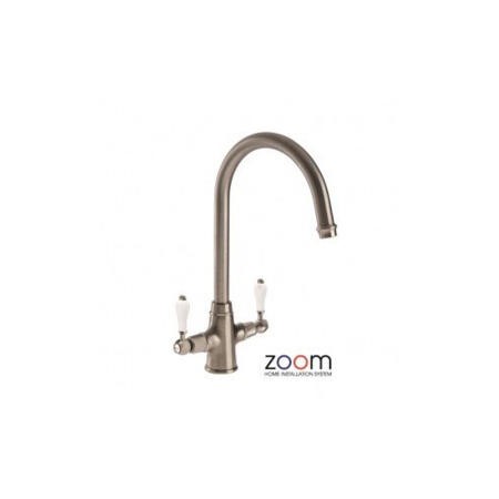 Zoom ZP1036 Ludlow Twin Lever Monobloc Brushed Nickel Tap | Appliances ...