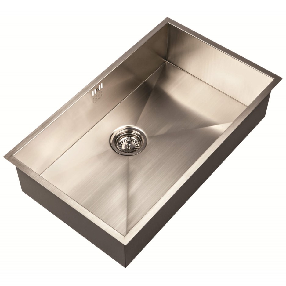 1810 Sink Company ZENUNO 700U 1 Bowl Stainless Steel Chrome Undermount ...