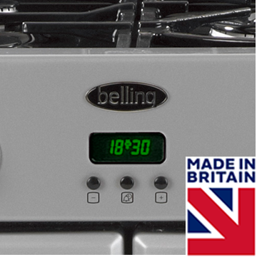 Belling Classic 110DFT 110cm Dual Fuel Range Cooker - Silver 444440395 ...