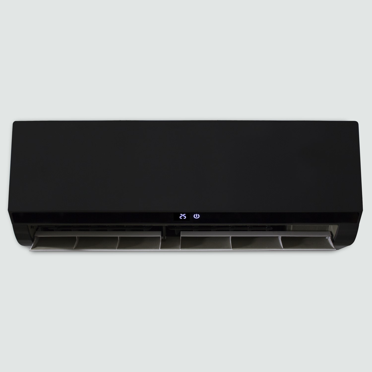 9000 BTU Black Smart Wall Mounted Split Air Conditioner with Heat Pump ...