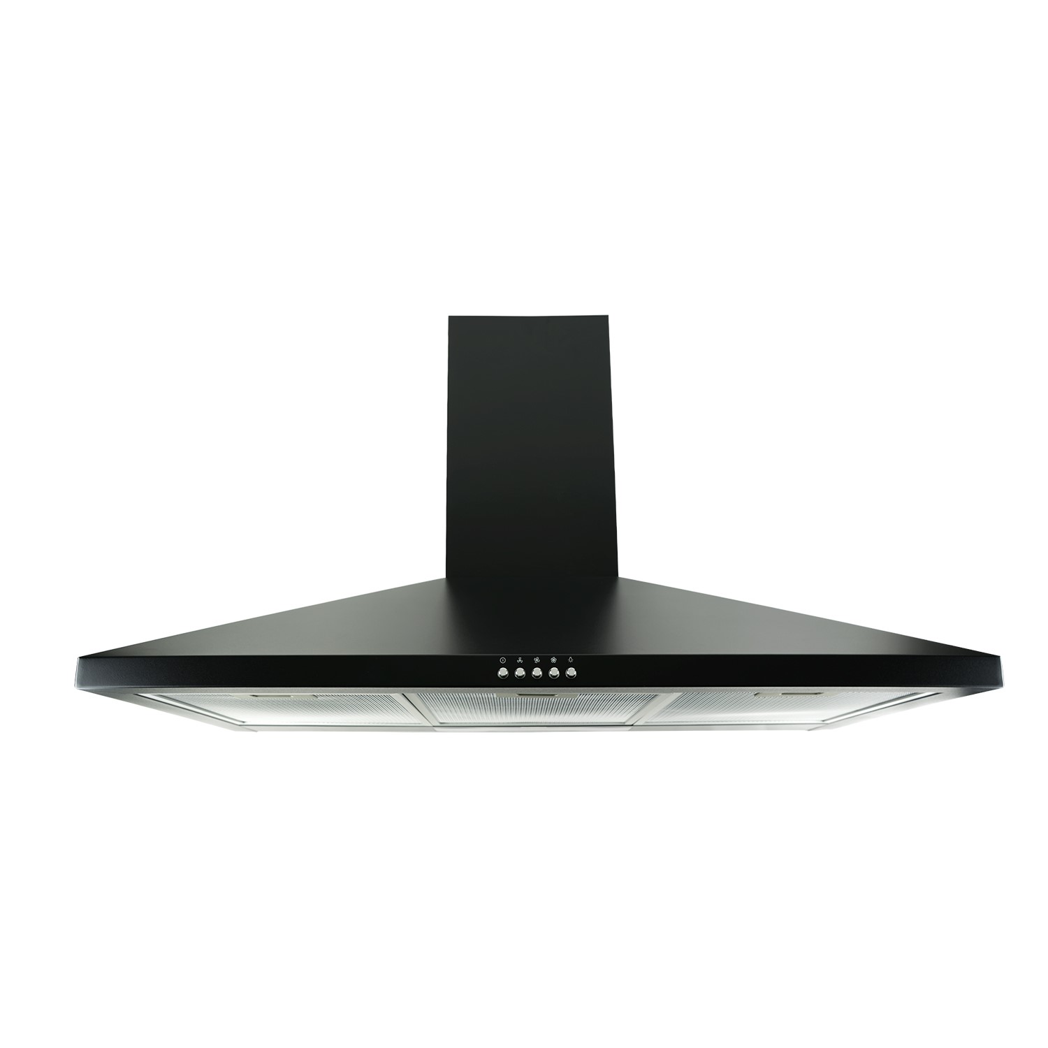 electriQ 90cm Traditional Chimney Cooker Hood in Black - 5 Year ...