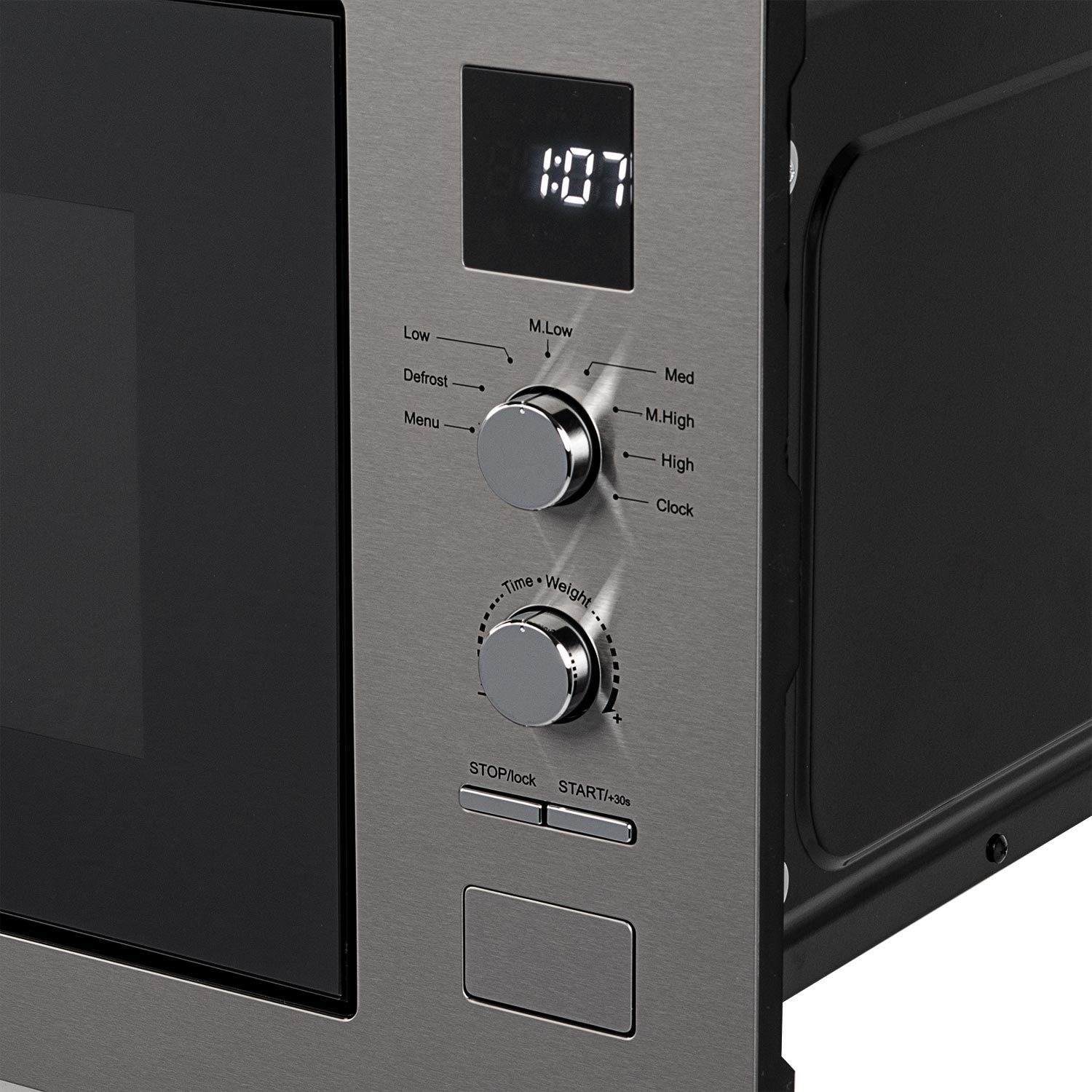 electriQ Built-In Microwave - Dark Inox eiQMOBISOLO25DI | Appliances Direct